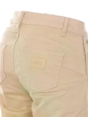 Liu Jo Logo Button Flared Jeans