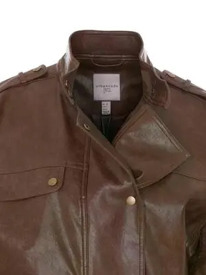 URBANCODE Belted Faux Leather Jacket