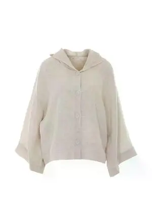 MAURIZIO PECORARO Floral-embroidered Asymmetric Jacket