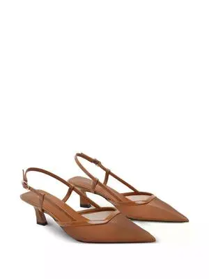 STUART WEITZMAN Vinnie Pointed-toe Pumps - Neutrals