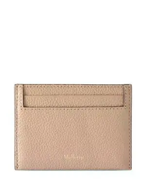 Mulberry Logo-stamp Leather Cardholder - Neutrals