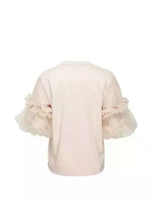 Noir Kei Ninomiya Ruffled-sleeve Cotton Top