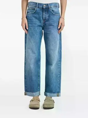 ROY ROGER'S Frayed-hem Jeans