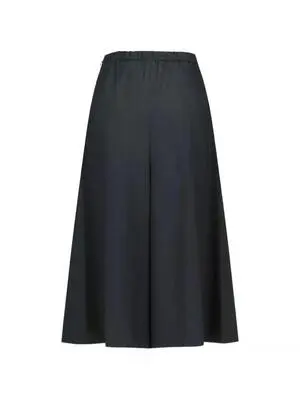 AMOMENTO Pleated Culotte Trousers - Grey