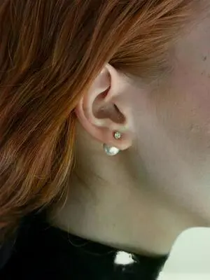 OBSIDIAN Pearl Embellishment Earrings