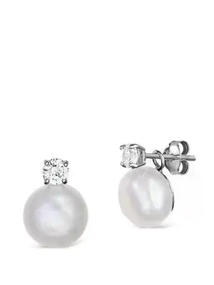 OBSIDIAN Pearl Embellishment Earrings