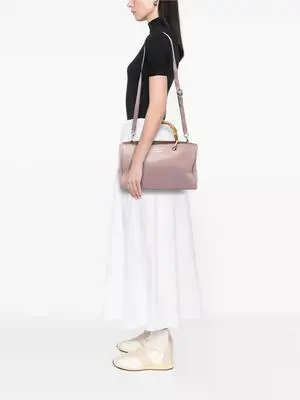 Gucci Medium Calfskin Bamboo Shopper Satchel