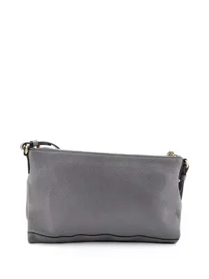 Prada Flat Zip Vitello Daino Mini Crossbody Bag - Grey