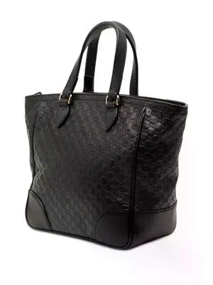 Gucci 2000-2015 Small Microssima Bree Satchel - Black