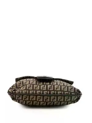 Fendi Zucchino Canvas Crossbody Bag - Brown