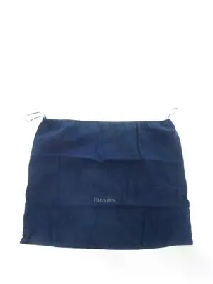 Prada Metallic Spazzolato Embossed Leather Tote Bag