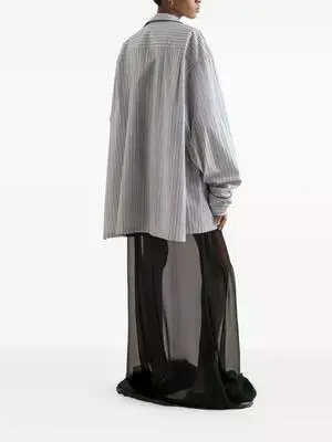 Dolce & Gabbana Striped Poplin Shirt - White