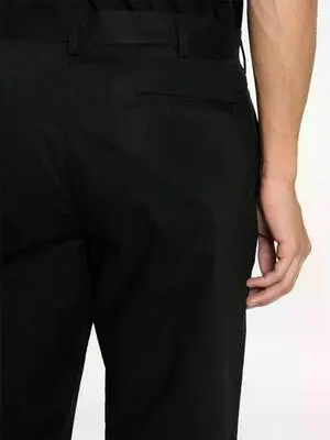 Sandro Poplin Cotton Trousers - Black