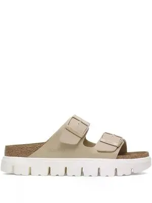 BIRKENSTOCK Arizona Double-buckle Slides - Neutrals