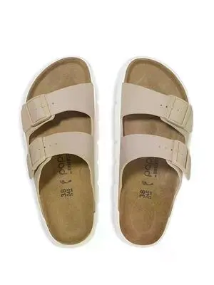 BIRKENSTOCK Arizona Double-buckle Slides - Neutrals