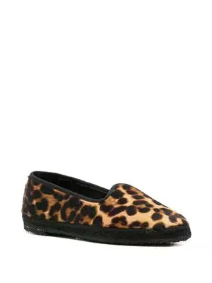 Manebí Leopard Print Loafers - Neutrals