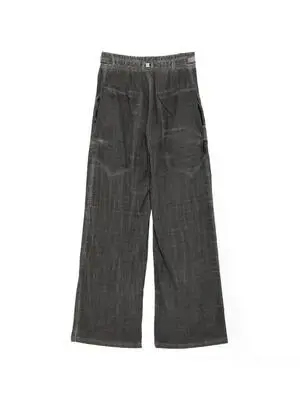 ISAAC SELLAM EXPERIENCE Cotton Textured Trousers - Grey
