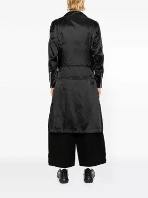 Comme Des Garçons Logo-print Biker Coat