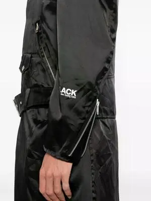 Comme Des Garçons Logo-print Biker Coat
