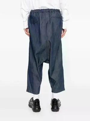Comme Des Garçons Drawstring Dropped-crotch Trousers