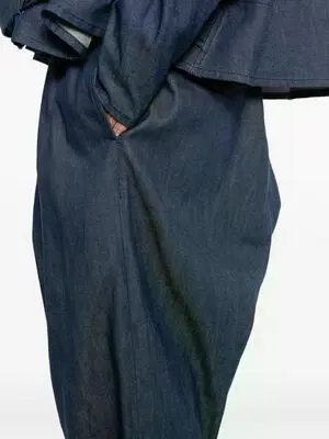 Comme Des Garçons Drawstring Dropped-crotch Trousers