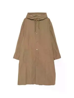 A.p.c. Hooded Button Coat - Neutrals