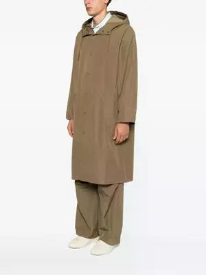 A.p.c. Hooded Button Coat - Neutrals