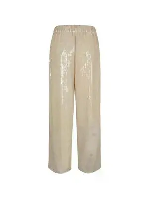 Peserico Sequin-embellished Trousers - Neutrals
