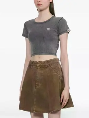 AAPE BY *A BATHING APE Logo-patched Cropped Top