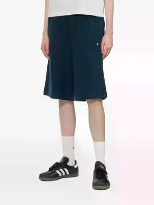 AAPE BY *A BATHING APE Logo-patched Knee-length Shorts - Blue