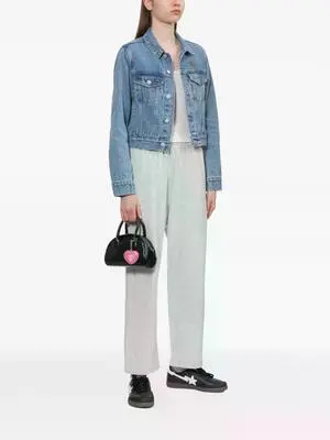 AAPE BY *A BATHING APE Logo-patched Straight-leg Track Pants - Grey