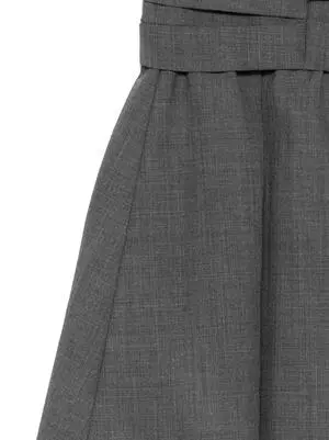 SHUSHU/TONG Draped-waist Pleated Skirt