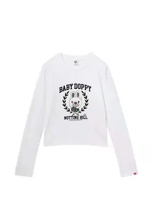 AAPE BY *A BATHING APE Logo-print Long-sleeve Shirt - White