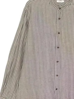 CALMLENCE Striped Shirt - Grey
