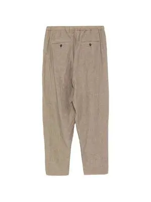 CALMLENCE Pleated Tapered Trousers - Neutrals