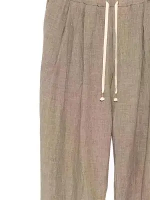 CALMLENCE Pleated Tapered Trousers - Neutrals