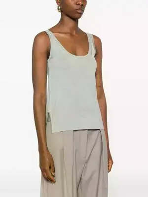 Max Mara Scoop-neck Tank Top - Green