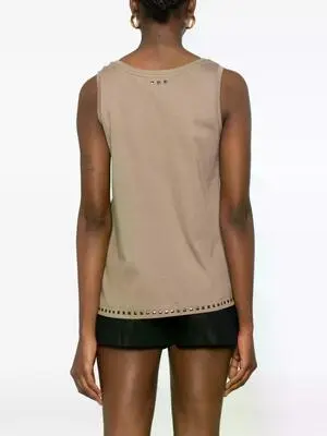 Max Mara Stud-embellished Tank Top - Brown