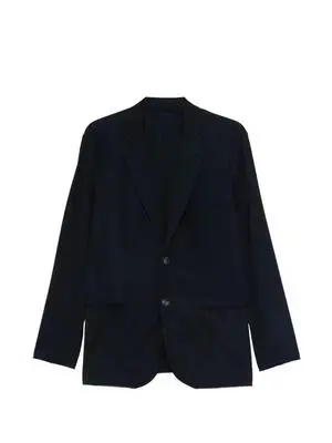 Emporio Armani Button Single-breasted Blazer - Blue