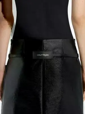 COURREGES Flap-pocket Mini Skirt - Black