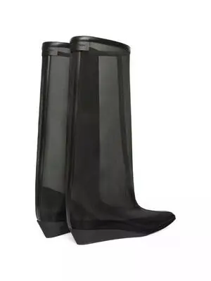 COURREGES Melting Mesh Wedge Boots
