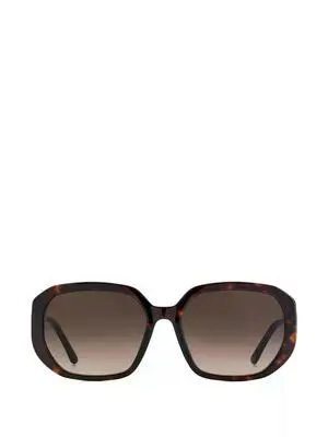 JIMMY CHOO Full-rim Square Sunglasses - Brown