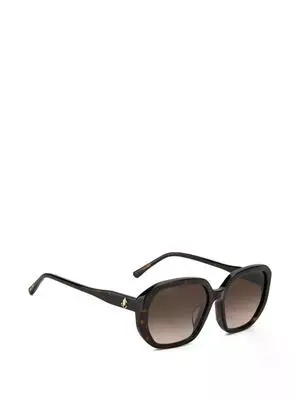 JIMMY CHOO Full-rim Square Sunglasses - Brown
