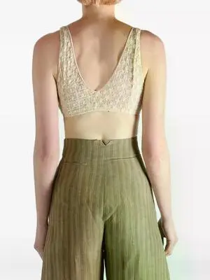 BASERANGE V-neck Textured Top