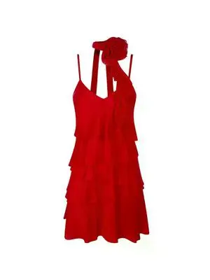 BLUGIRL Tie Mini Dress - Red