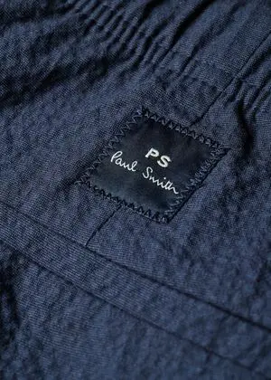 Paul Smith Stretch-cotton Seersucker Shorts - Blue