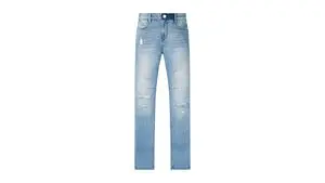 RtA Bryant Haze Triple Cross Skinny Jeans - Blue