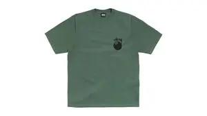 StÜssy 8 Ball Pigment Dyed Tee Shirt - Pine