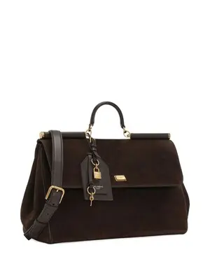 Dolce & Gabbana My Sicily Large Leather Handbag - Brown