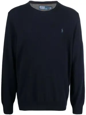 Polo Ralph Lauren Wool Crew Neck Sweater - Blue